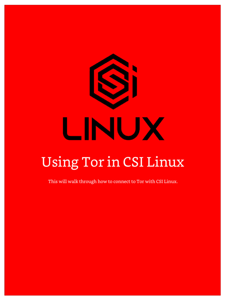 CSI Linux - Connecting To Tor | PDF | Computer Network | Security