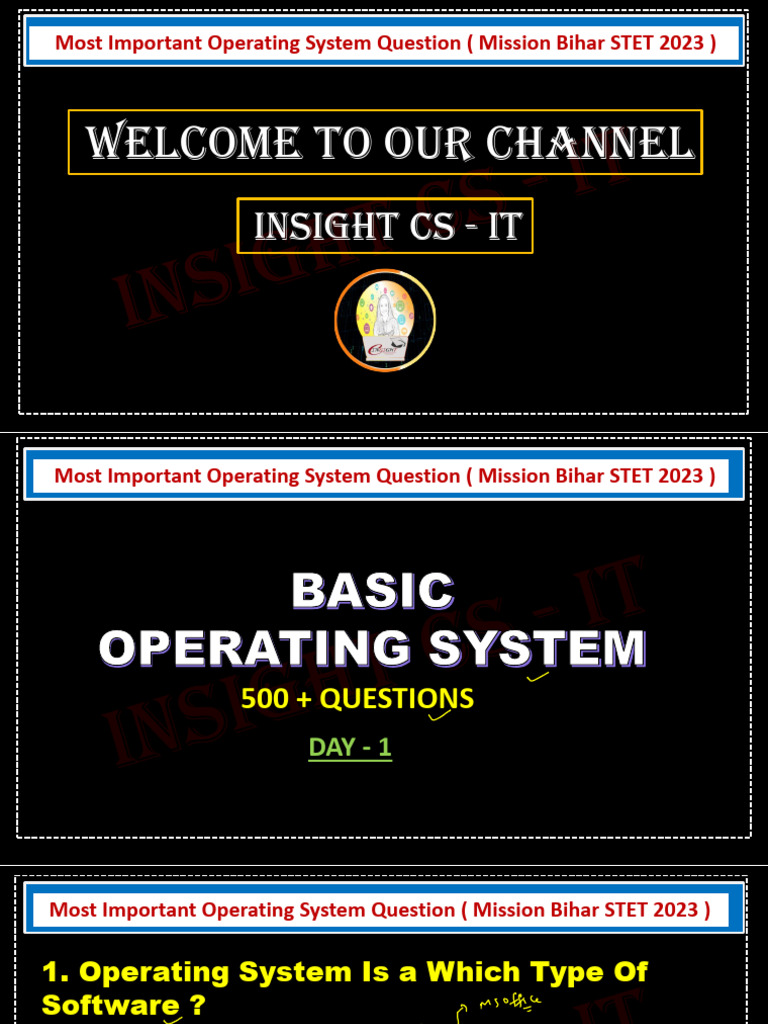 COMPLETE OS - Merged | PDF | Scheduling (Computing) | Operating System