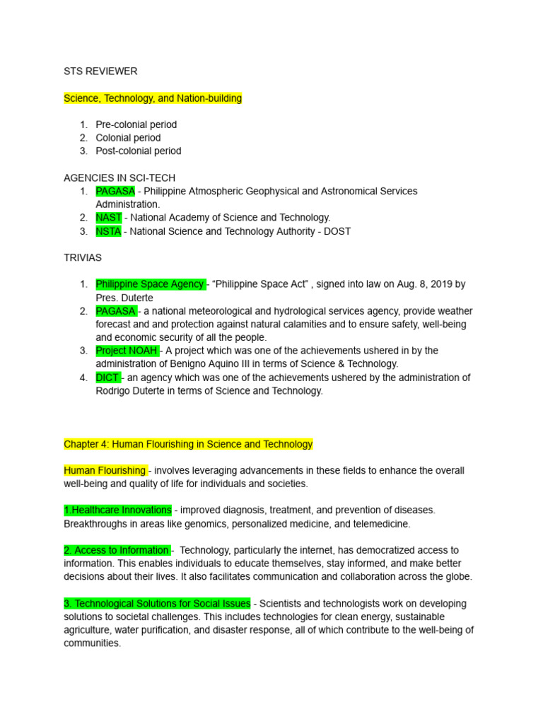 STS Reviewer | Download Free PDF | Sustainability | Innovation