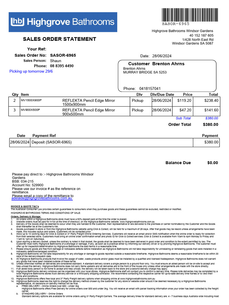 Sasor 6965 | PDF | Credit Card | Cargo