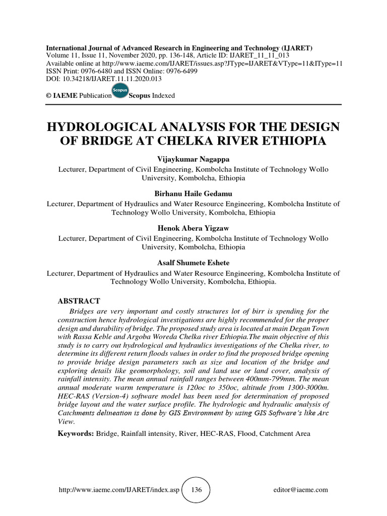 Hydrological Analysis For The Design of | PDF | Drainage Basin ...