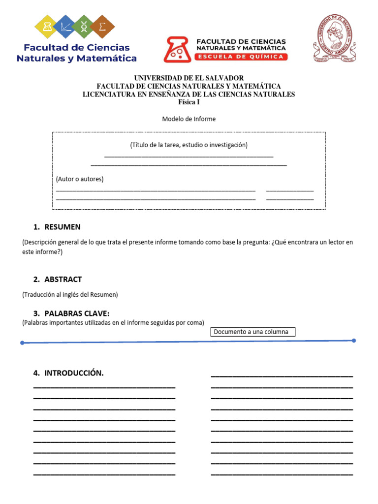 Modelo de Informe | PDF