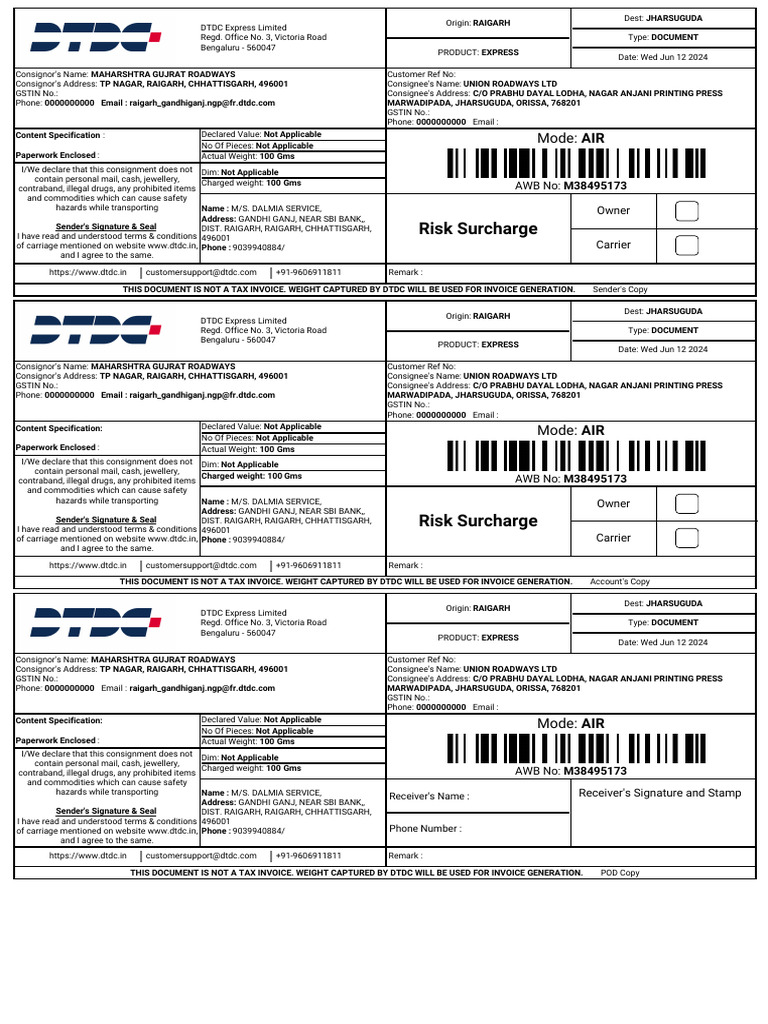 Shipping Label | Download Free PDF | Mail | Supply Chain Management