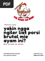 PROPOSAL USAHA Mie Ayam | PDF