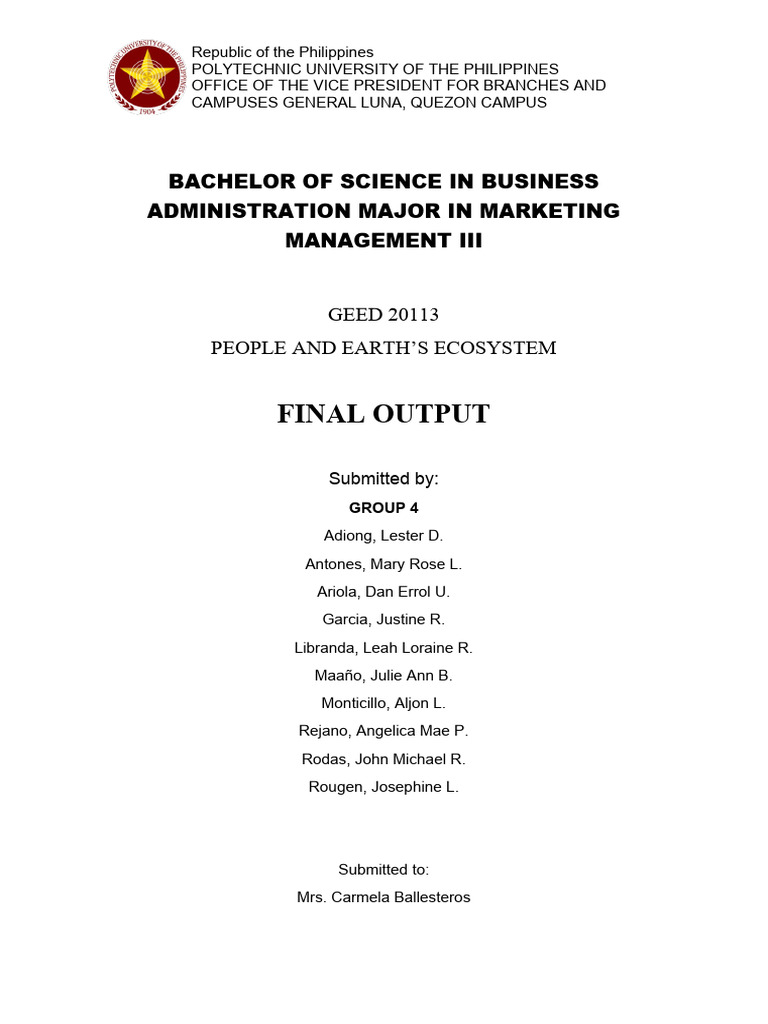 Final Activity Output by Group | Download Free PDF | Flood | Emergency Evacuation