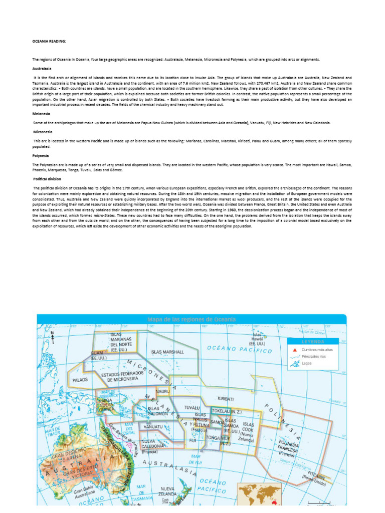 Oceania Reading | PDF | Oceania | Polynesia