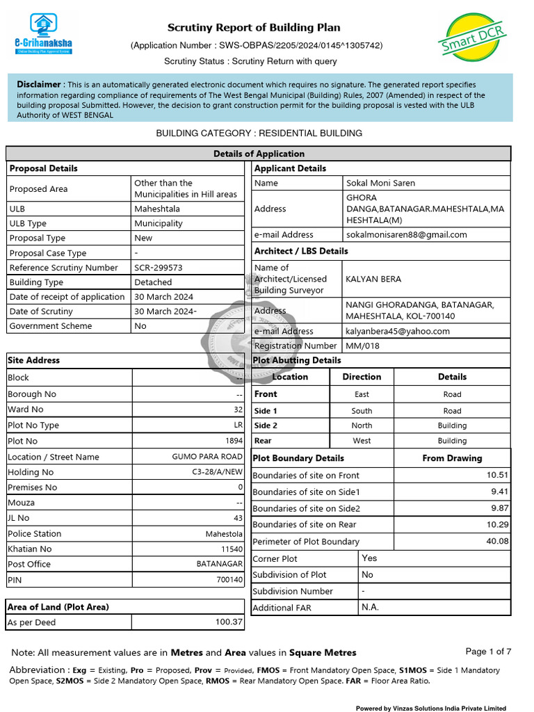 Scrutiny Report | Download Free PDF | Stairs | Area