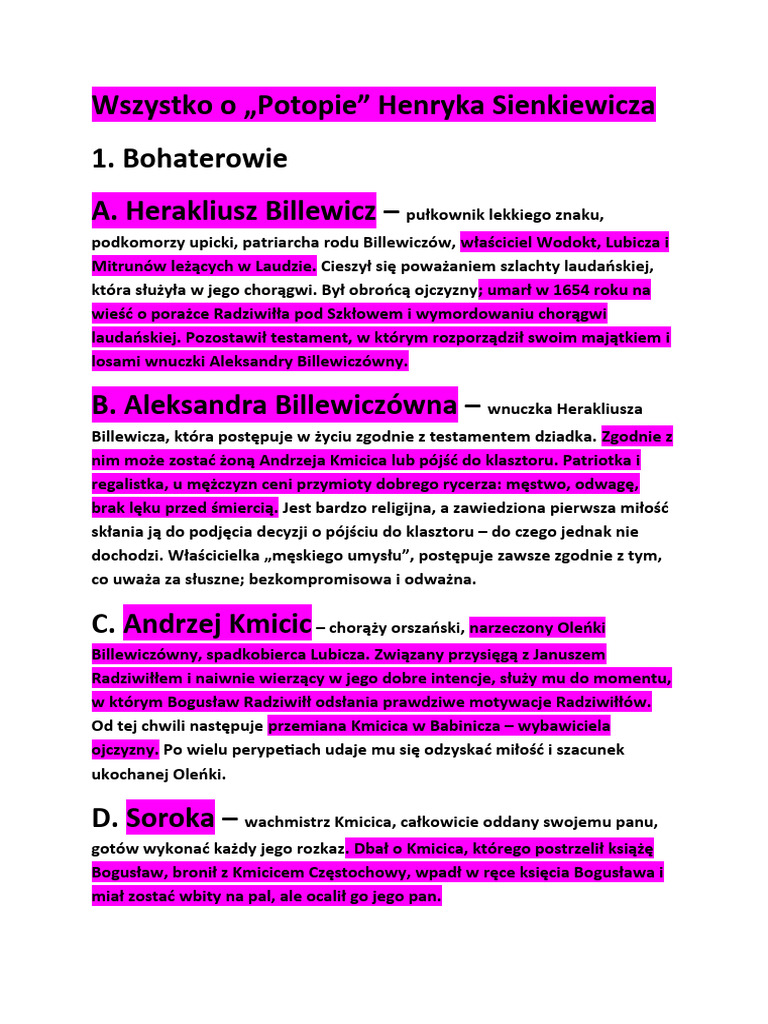 Wszystko o Potopie | PDF