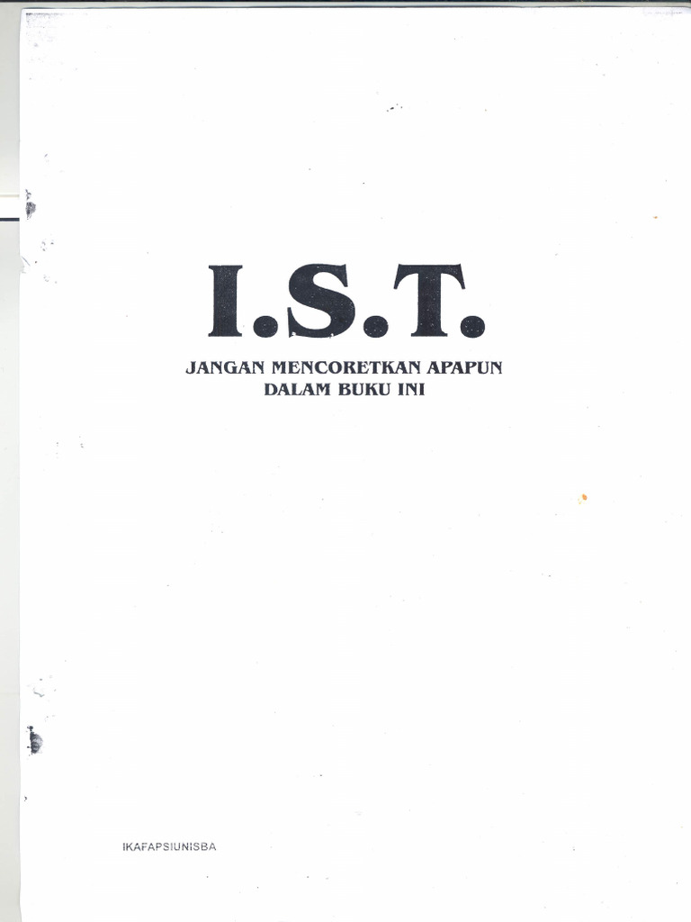 IST _ Soal | PDF