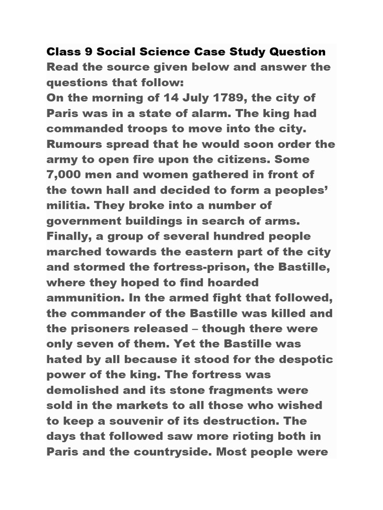 Class 9 Social Science Case Study Question | PDF | Military | Conflicts