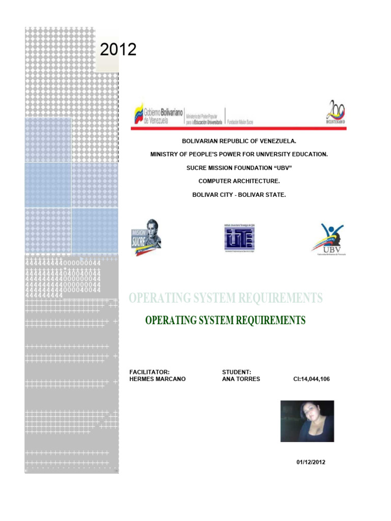 Operating System Requirement | PDF | Computer Data Storage | Installation (Computer Programs)