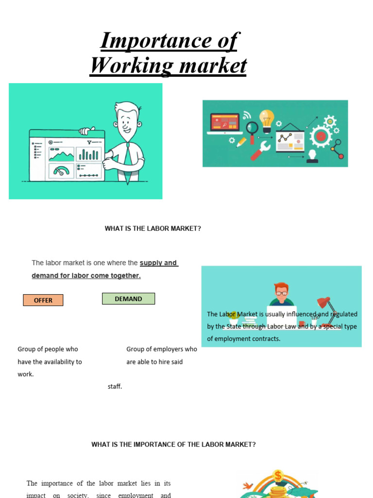Importance of The Labor Market | PDF | Labour Economics | Market ...