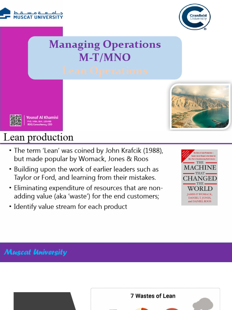 Lecture 4.lean Operations | PDF | Lean Manufacturing | Business Economics