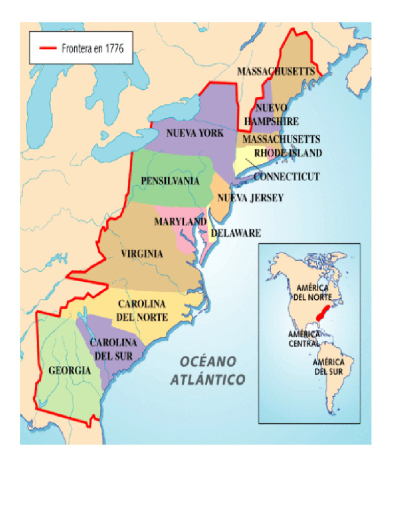 Trece Colonias Mapas | PDF | Trece colonias