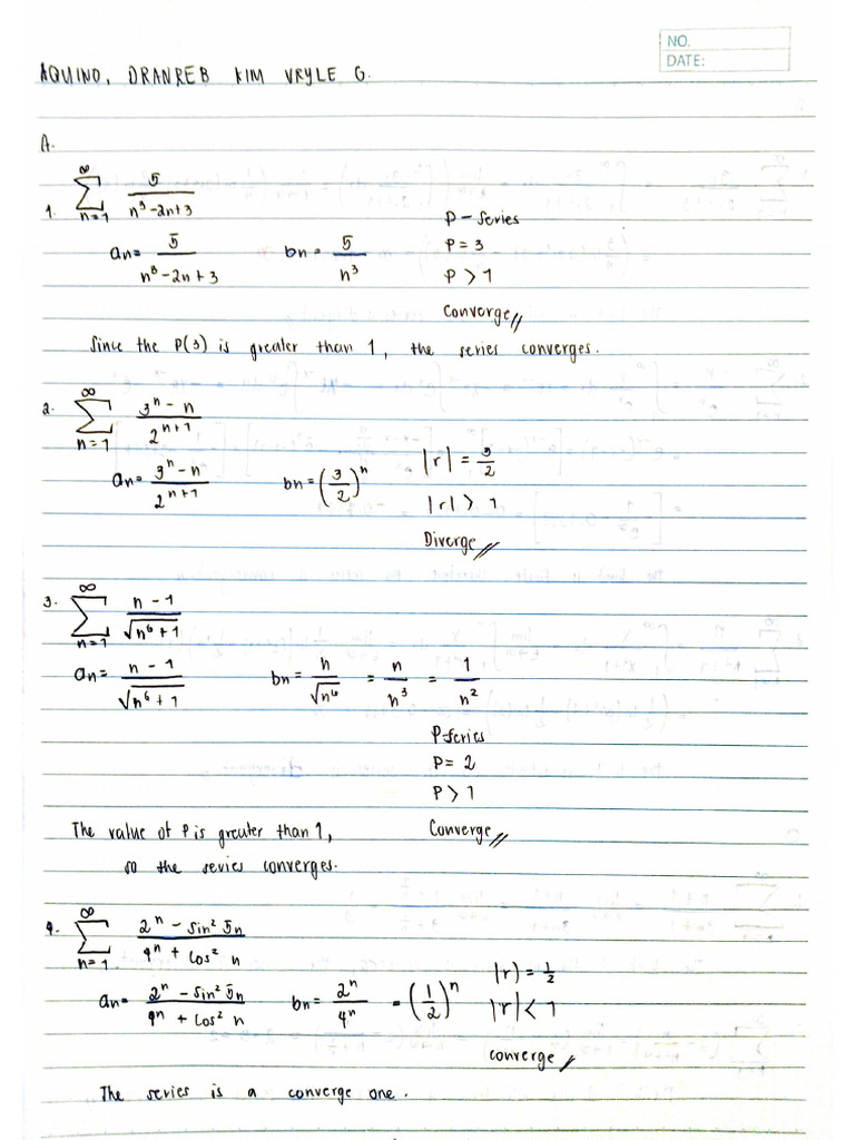 Aquino, Series Assignment | PDF