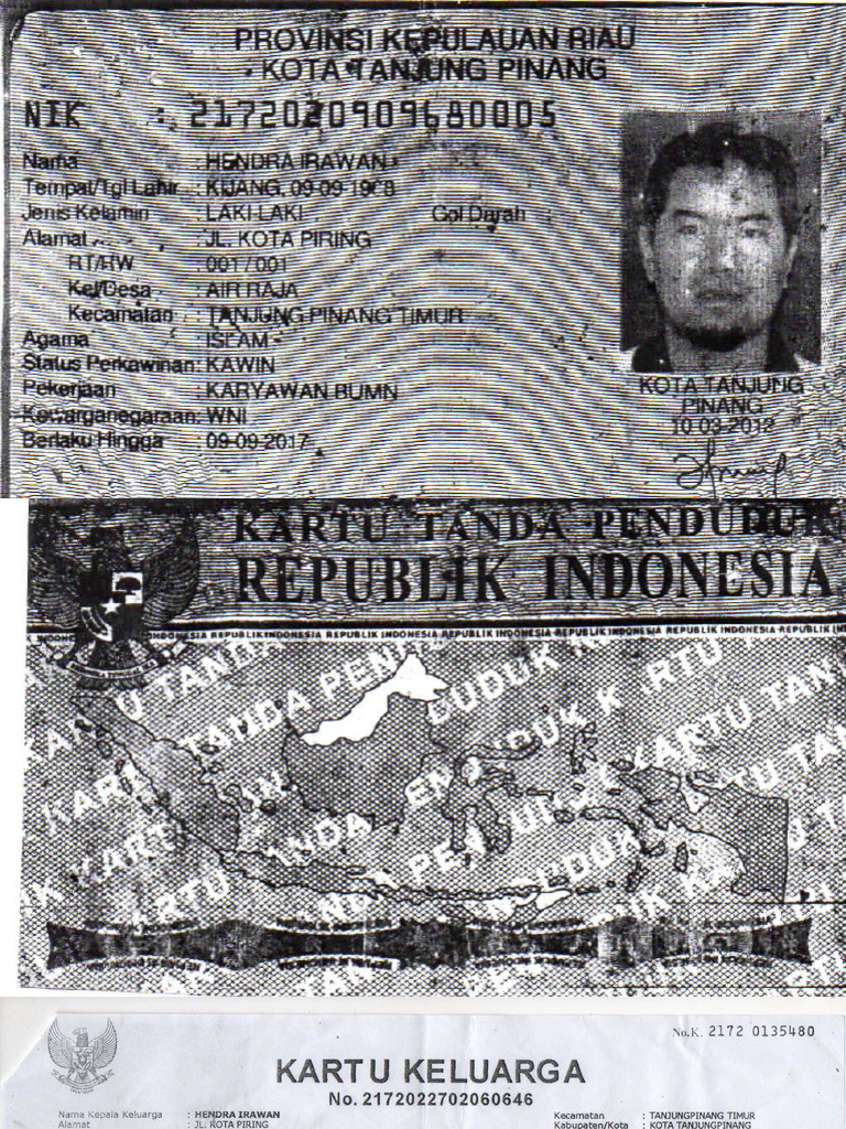 KTP dan KK Hendra Irawan002 | PDF