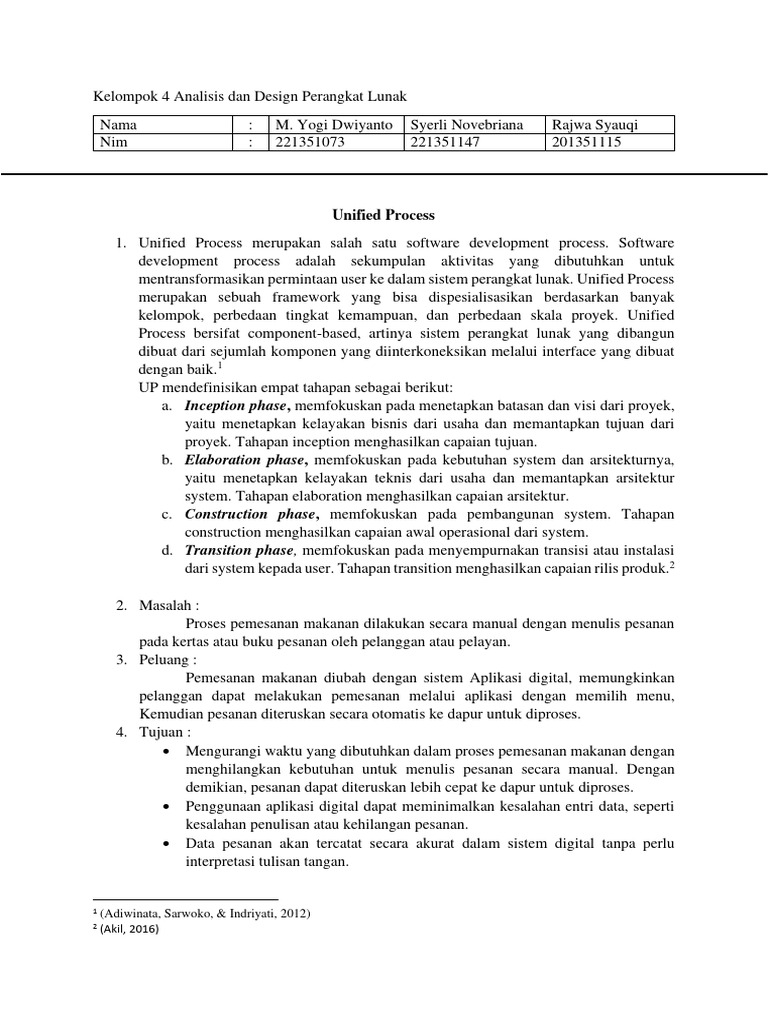 Unified Process | PDF | Bisnis | Komputer