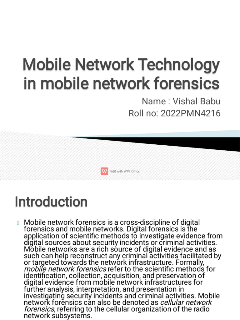 Mobile Network in Mobile Network Forensics | PDF | Security | Computer Security