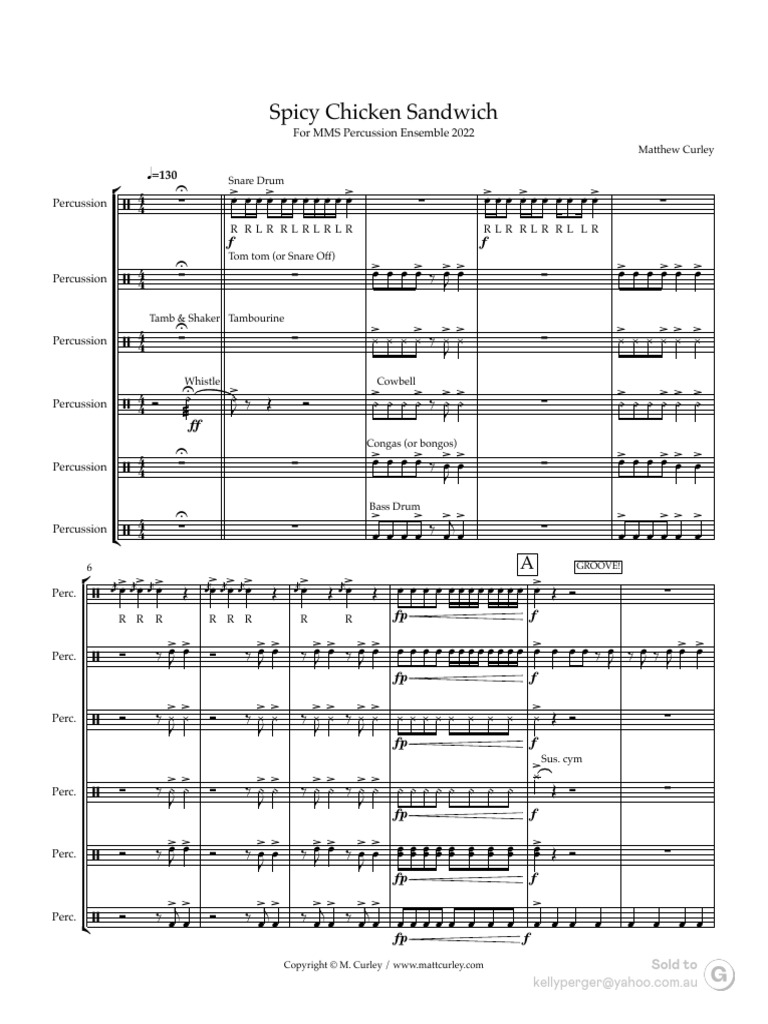 Partition de Percussion pour Ensemble 2022 | PDF | Instrument de percussion