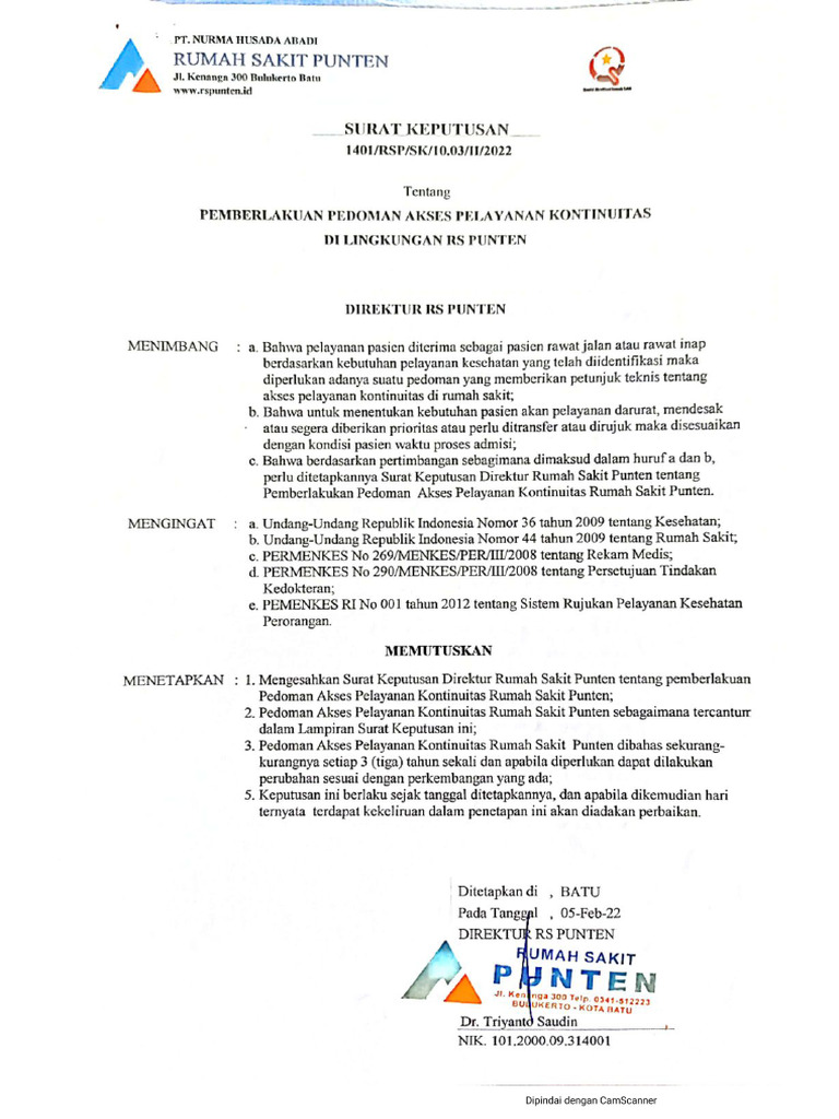 Akp 1.1 Regulasi Akp | PDF