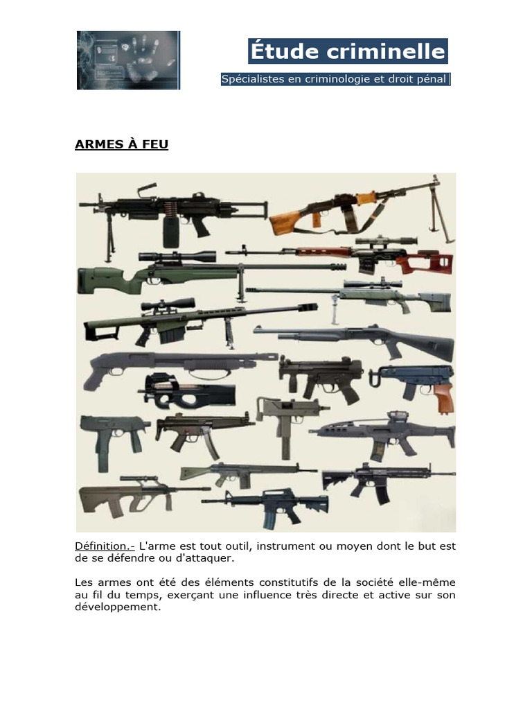 Armes À Feu PDF | PDF | Fusil | Revolver