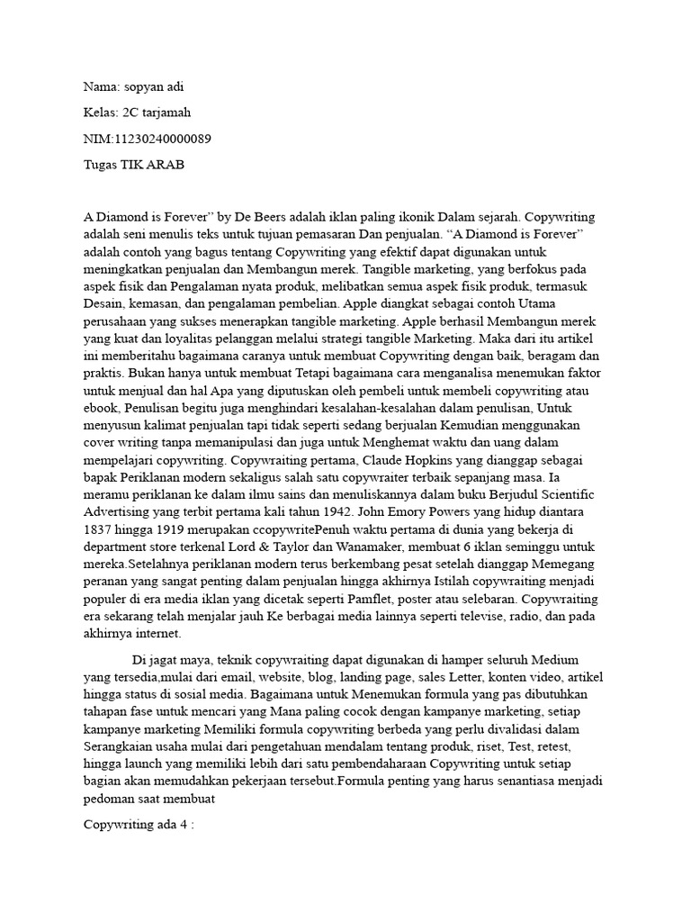 Sopyan Adi TIK RESUME | PDF