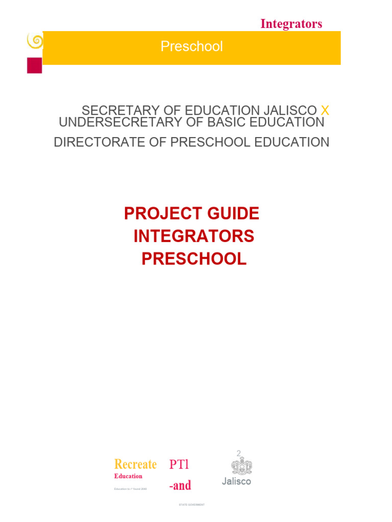 Preschool Integrative Project Guide | PDF | Learning | Knowledge