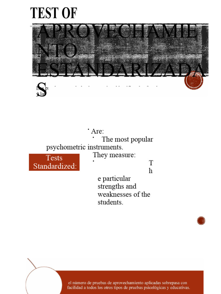 Standardized Achievement Tests | PDF | Teachers | Intelligence