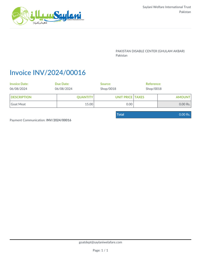 Inv 2024 00016 | PDF