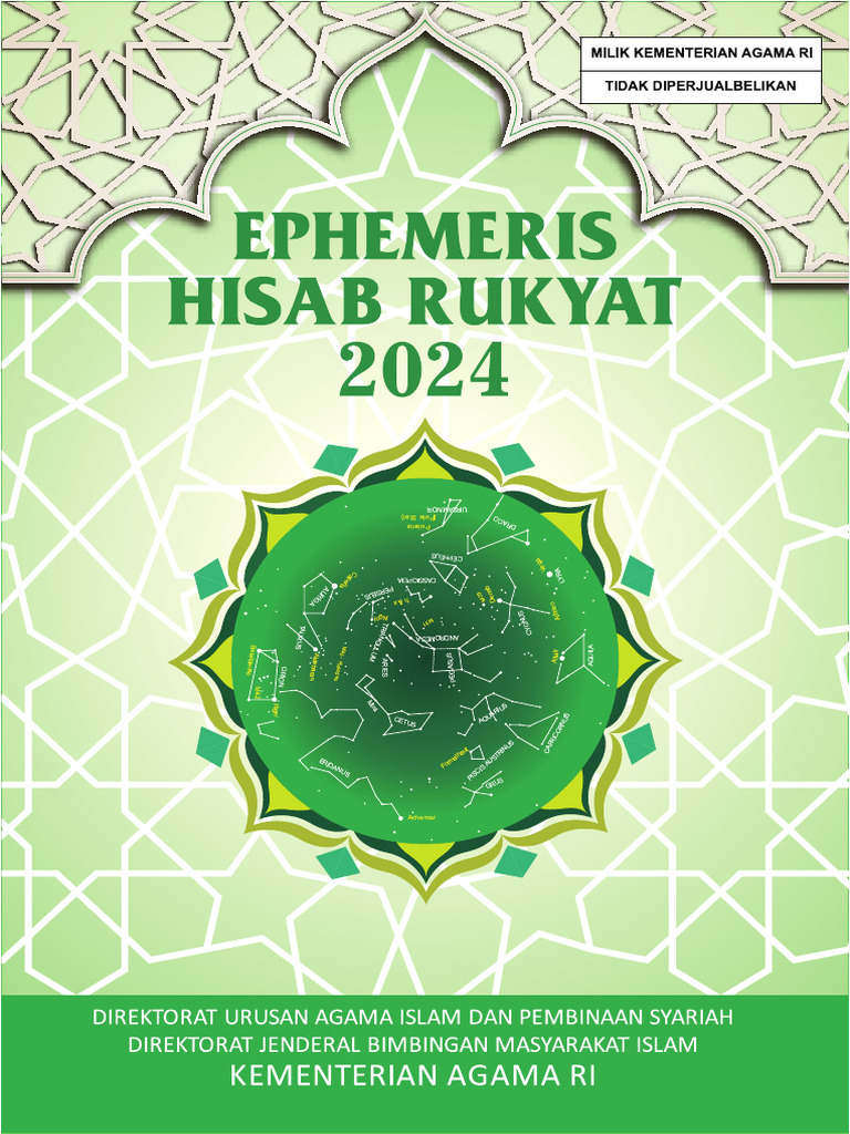 Ephemeris Hisab Rukyat 2024 | PDF