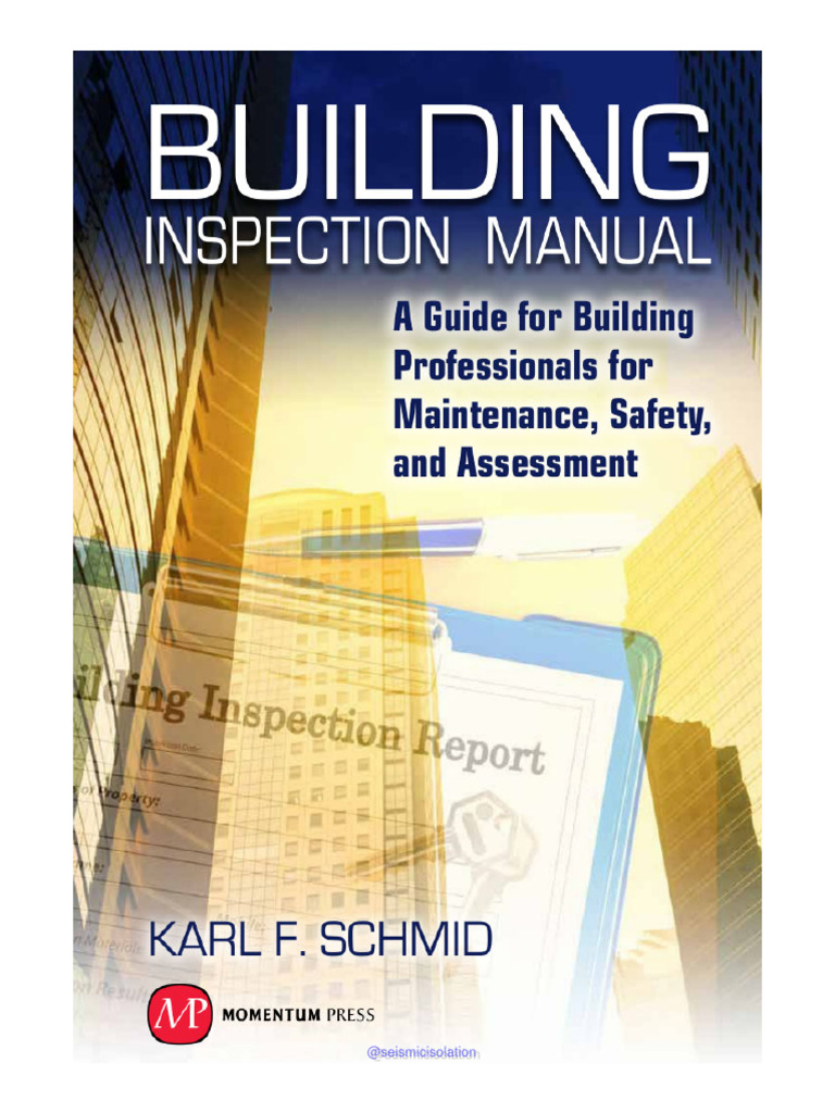Building Inspection Manual A Guide For Building Professionals For | PDF