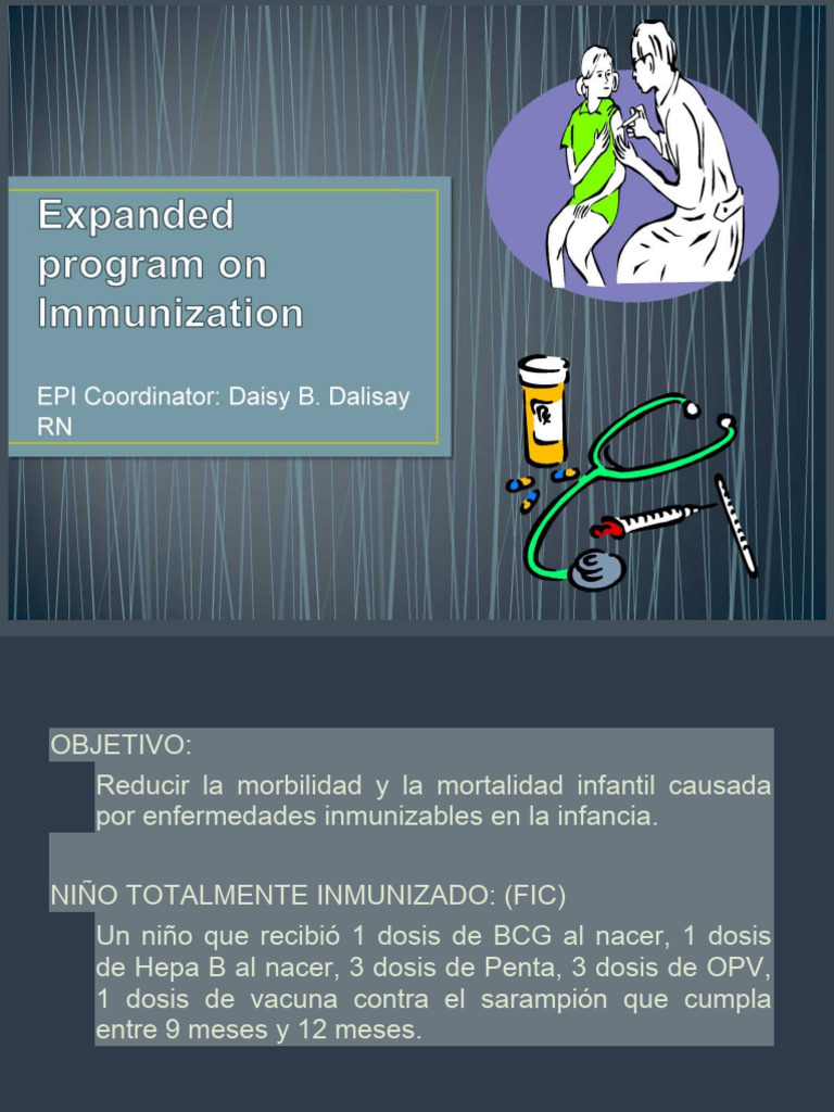 Programa Ampliado de Inmunización | PDF | Vacunas | Inyección (medicina)