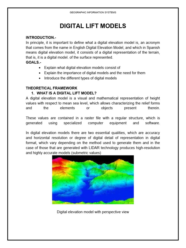Digital Elevation Models Report | PDF | Geographic Information System ...