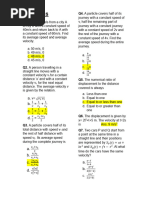 Physics Differentiation Questions Class11 | PDF