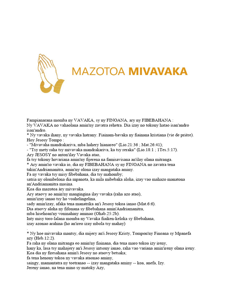 VAVAKA | PDF