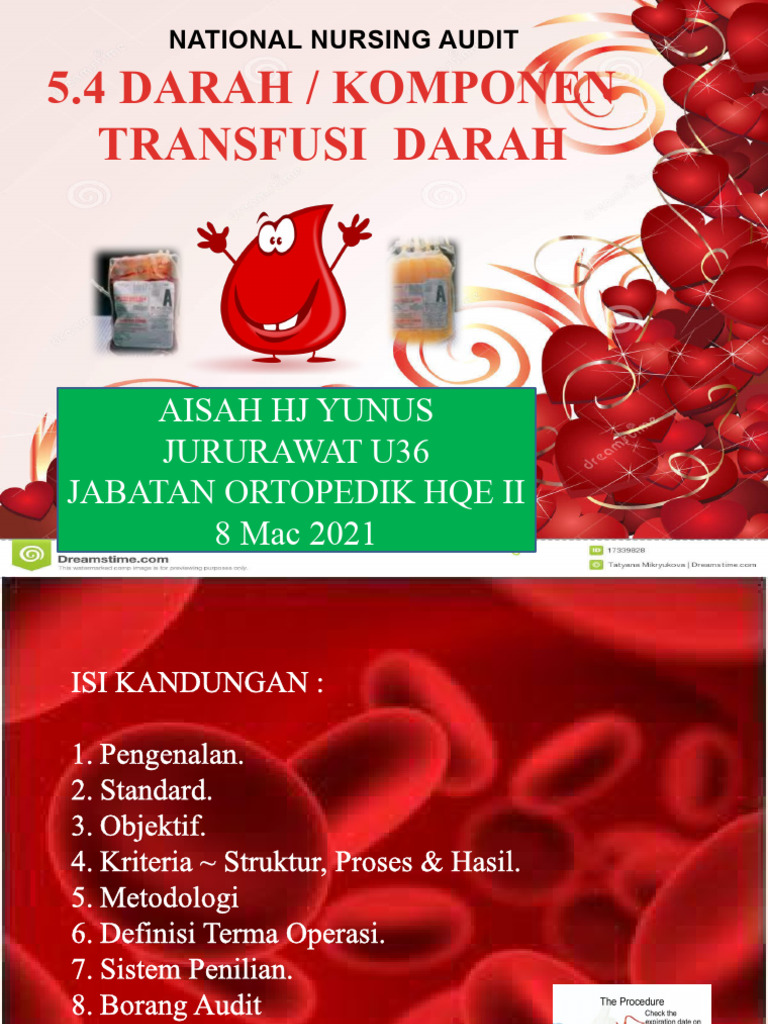 Tanggung Jawab Jururawat Transfusi Darah | PDF