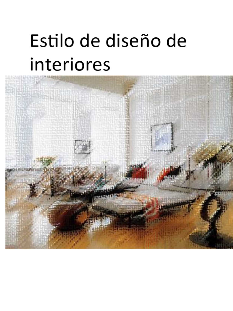 Estilo de Diseño de Interiores PDF | PDF | Mueble | Minimalismo