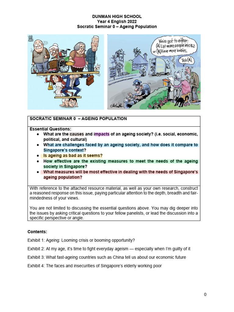 2022 Y4 SS0 Ageing Population | PDF | Internet Of Things | Ageism