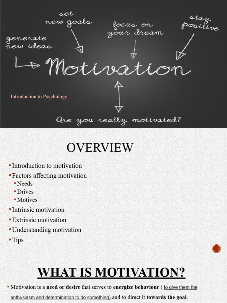 Motivation | PDF | Motivational | Motivation