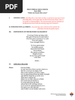 First Holy Communion Ceremony Guide | PDF | Eucharist | Mass (Liturgy)