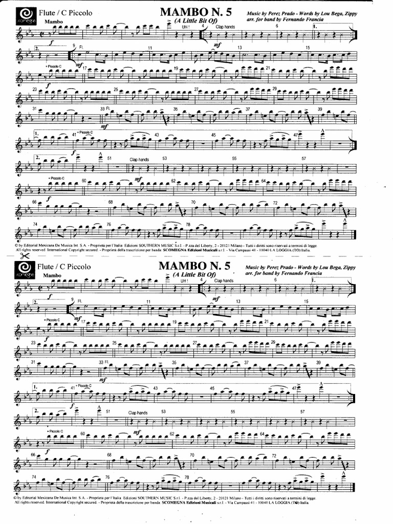 MAMBO N 5 Full Parts | PDF