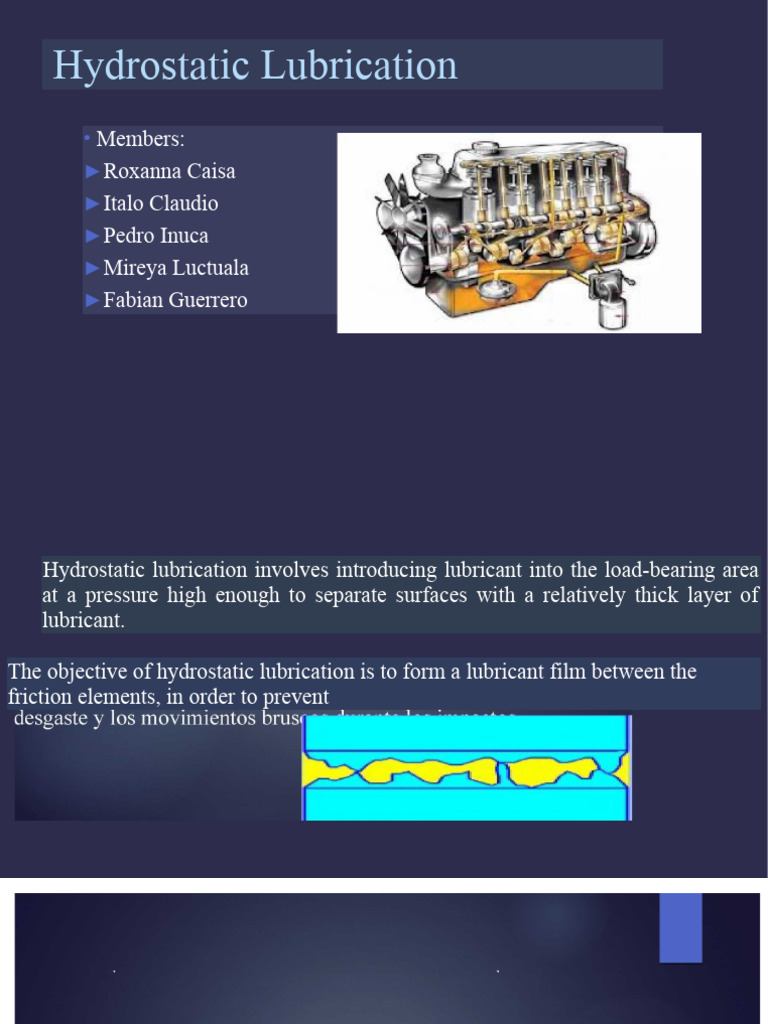 Hydrostatic Lubrication | PDF | Bearing (Mechanical) | Lubricant