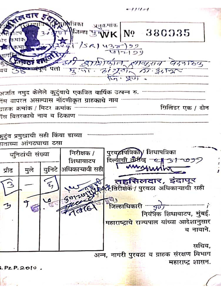 Ration Card | PDF