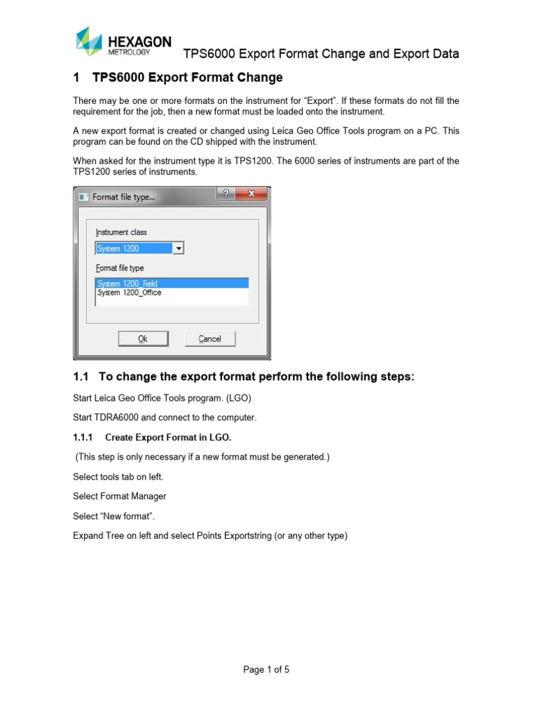 TPS6000 Export Format Change and Ex | PDF | Computer File | Computer Data Storage