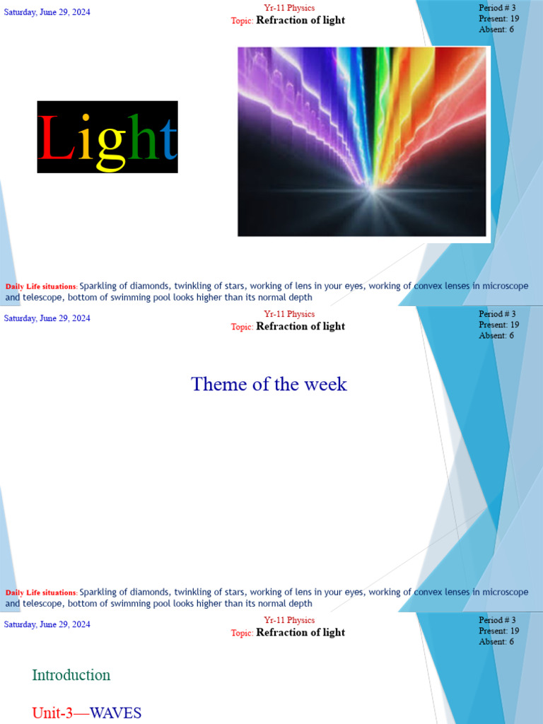 3-Refraction of Light Through A Rectangular Glass Slab | PDF ...