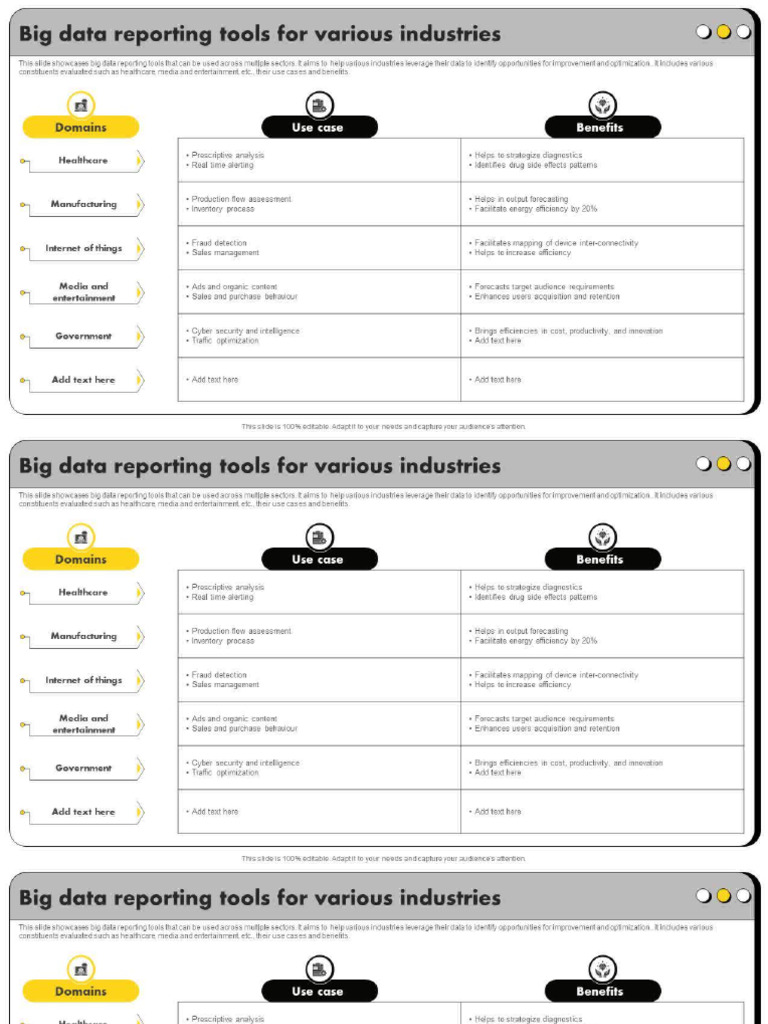 Big Data Reporting Tools for Various Industries | PDF