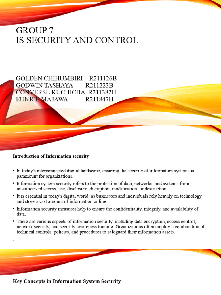 GRP 7 Is Security and Control | PDF | Security | Computer Security