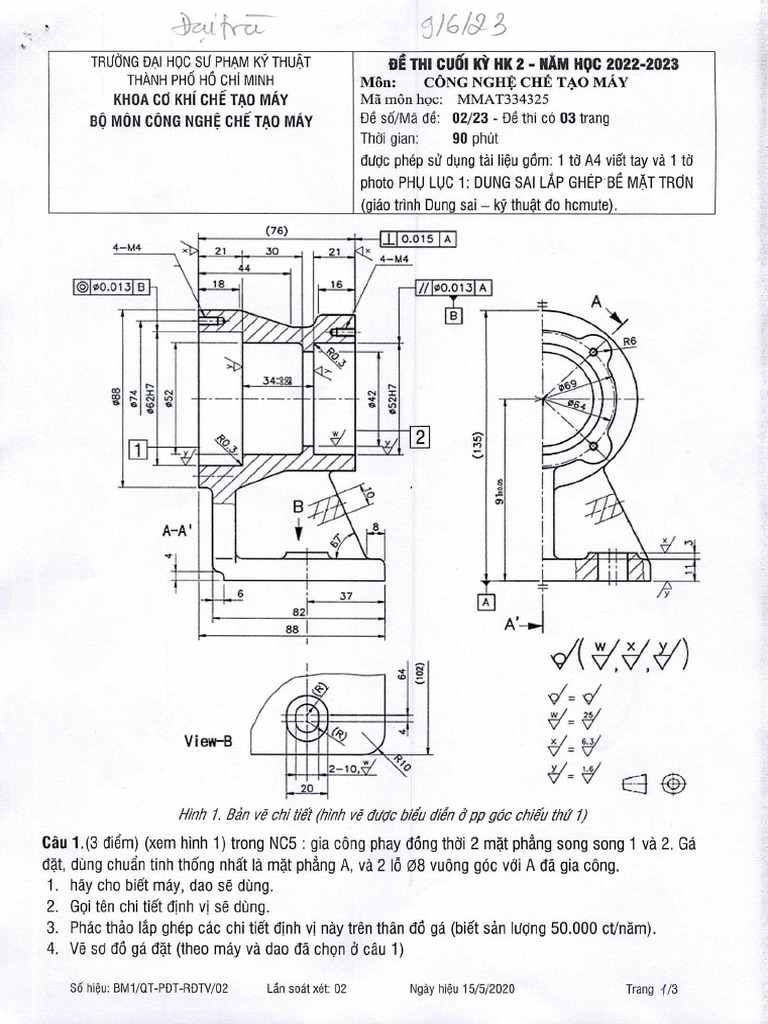 Dap An CNCTM Mmat344225 - 09-06 2023 - 0001 | PDF