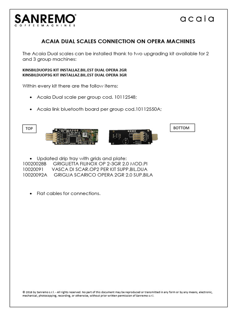 Acaia Dual Scales Connection | Download Free PDF | Bluetooth ...