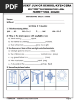 2nd Year Grammar Test | PDF | Noun | Sentence (Linguistics)